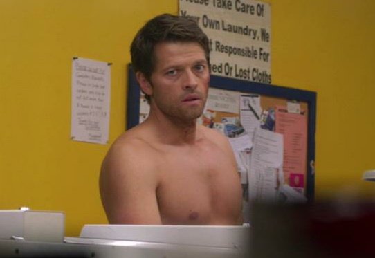 Castiel Shirtless