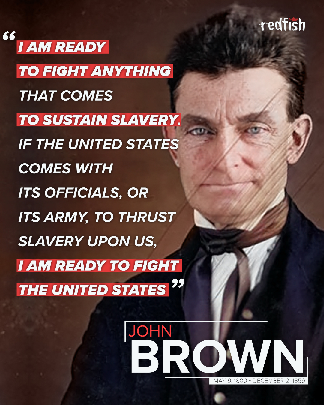 redfish on Twitter: "Radical abolitionist John Brown was born on this ...