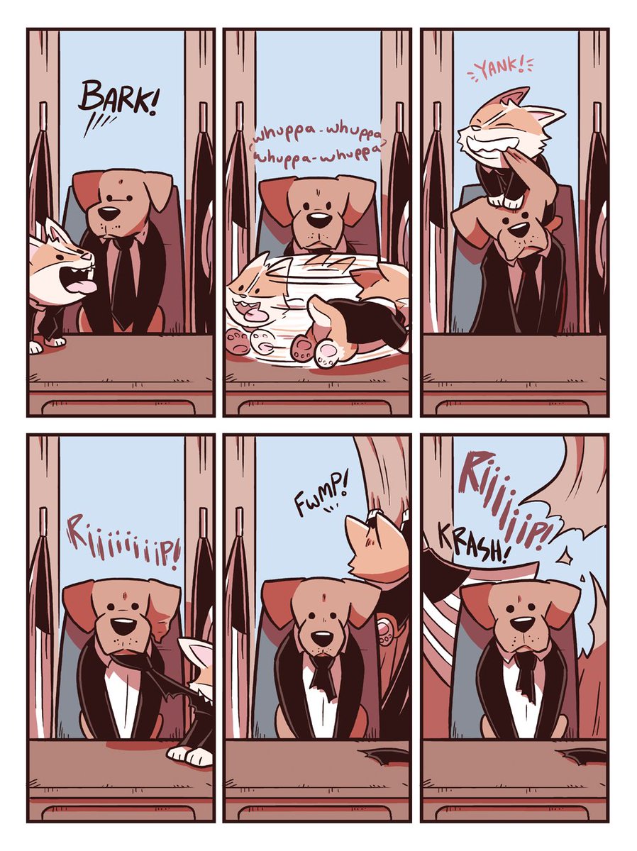 「President Dog meets Baker the Corgi 」Sam Loganの漫画