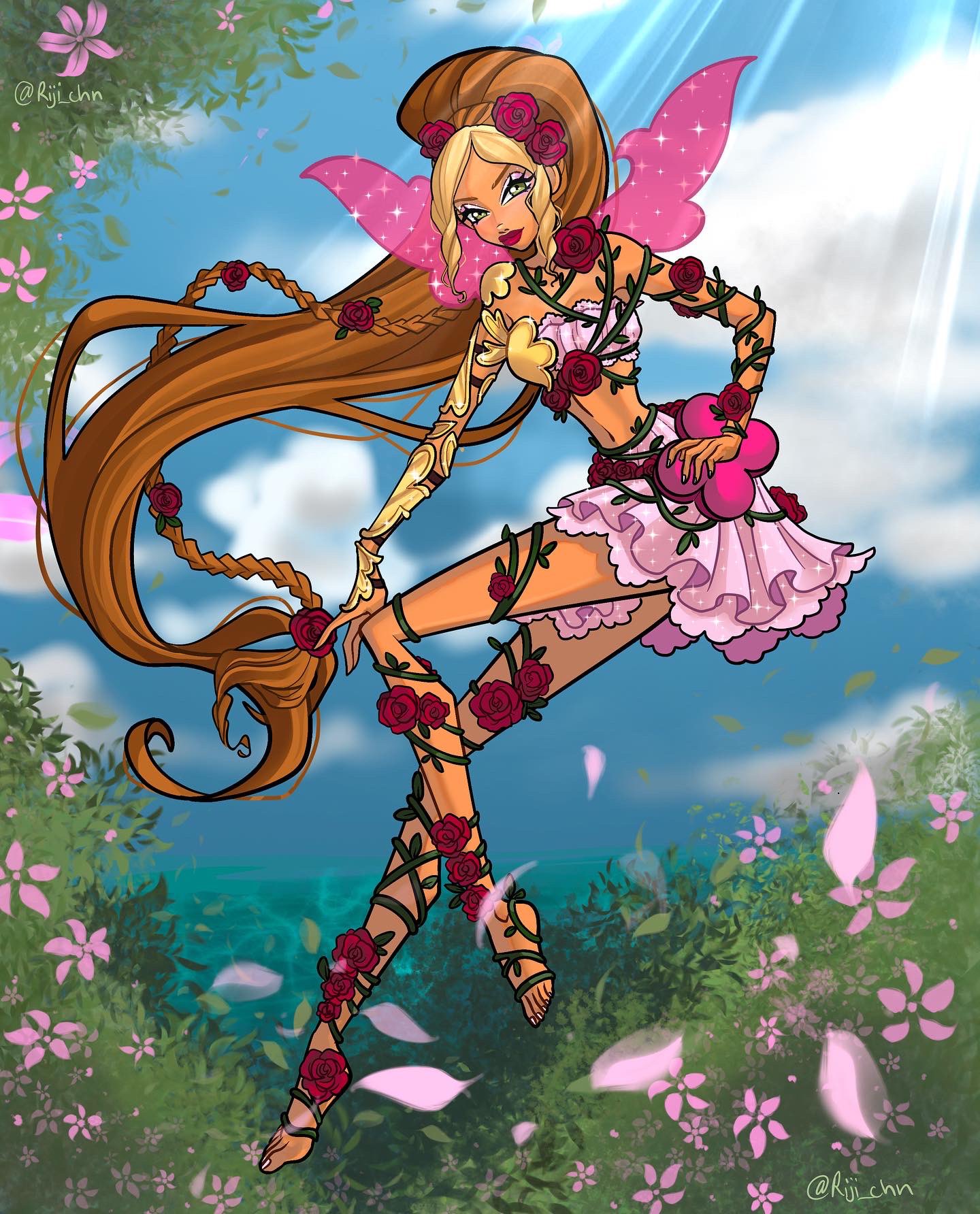 Winx Club Flora Enchantix Transformation Winx Club Enchantix GIF