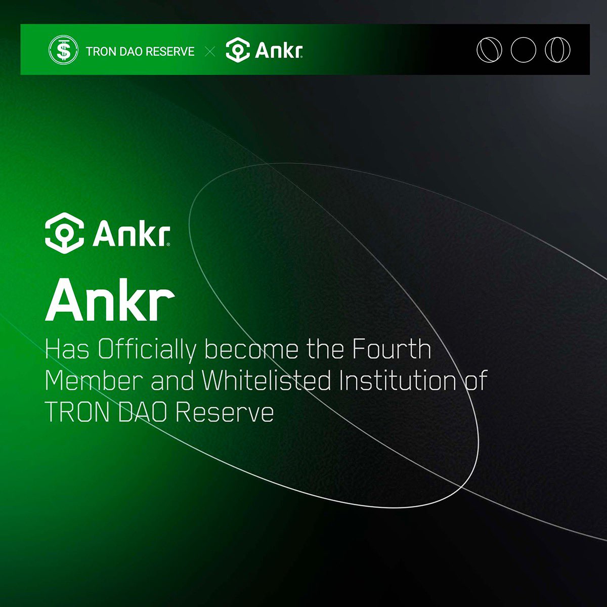 TRON DAO Reserve on Twitter: "🥂@ankr has officially become the fourth member and whitelisted ...