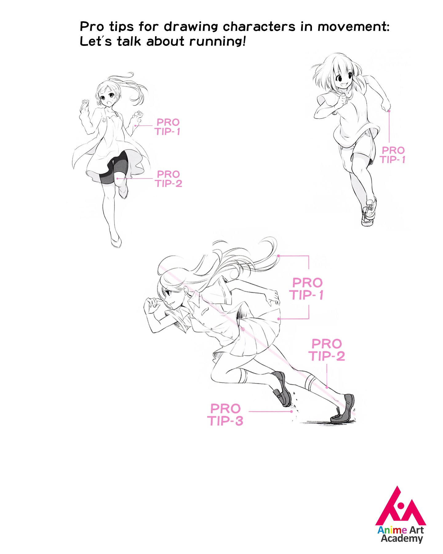 How To Draw Anime Running Pose