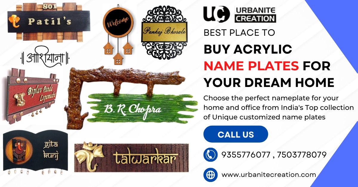 Indian Name Plate Designs For Home