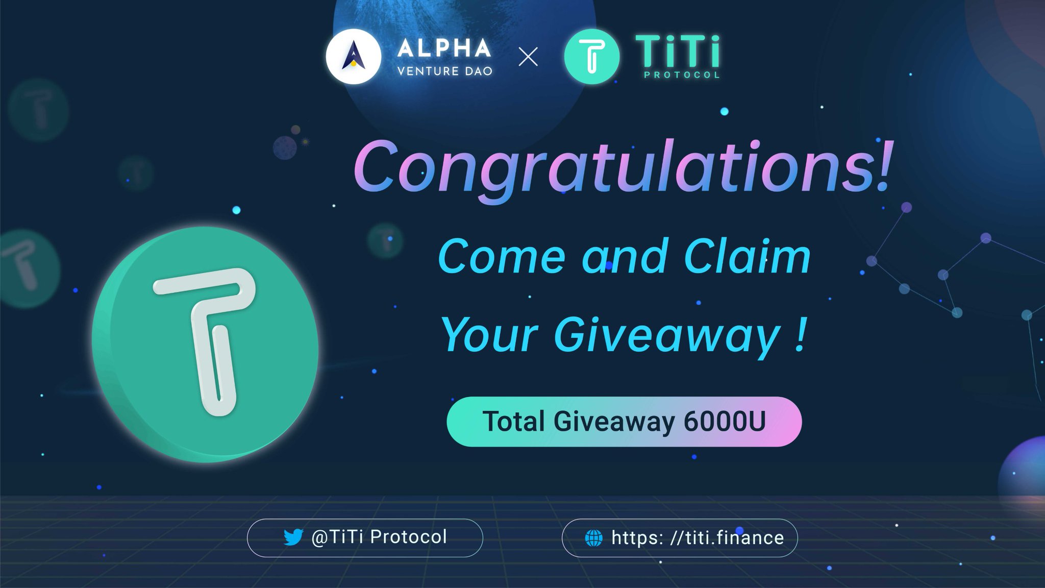 TiTi Protocol on Twitter: "🎊Congras to fans who supported @TiTiProtocol 1 Please check if you ...