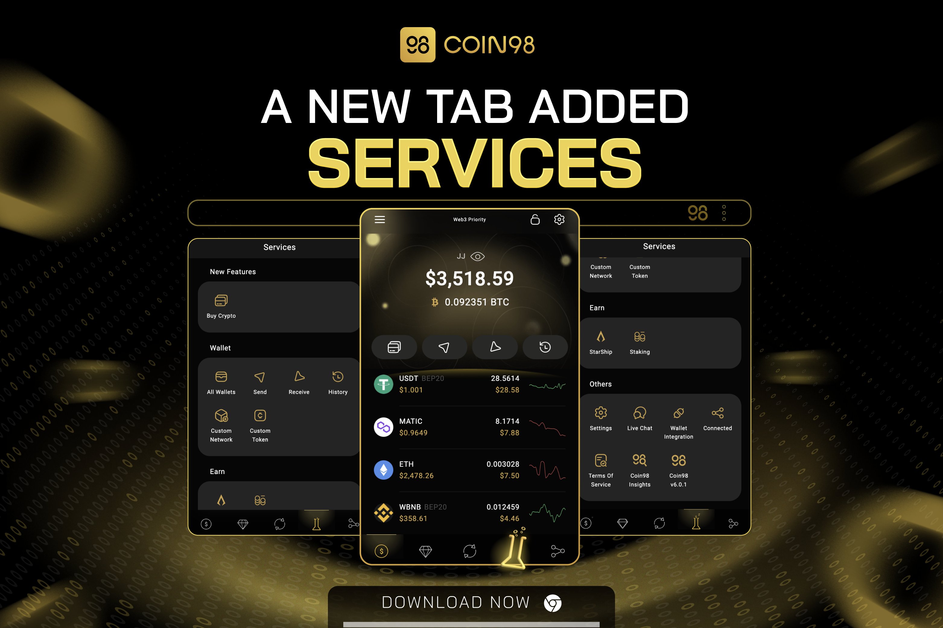 Coin98 Super App (Formerly Coin98 Wallet) on Twitter: "A new tab is rolled out on # ...