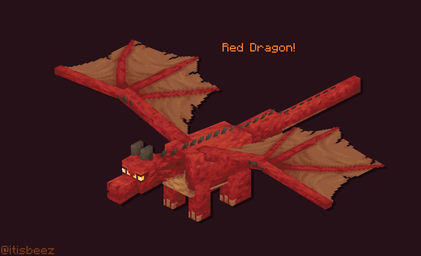 Red Dragon Minecraft Skin Fire Dragon Dragon Texture NovaSkin