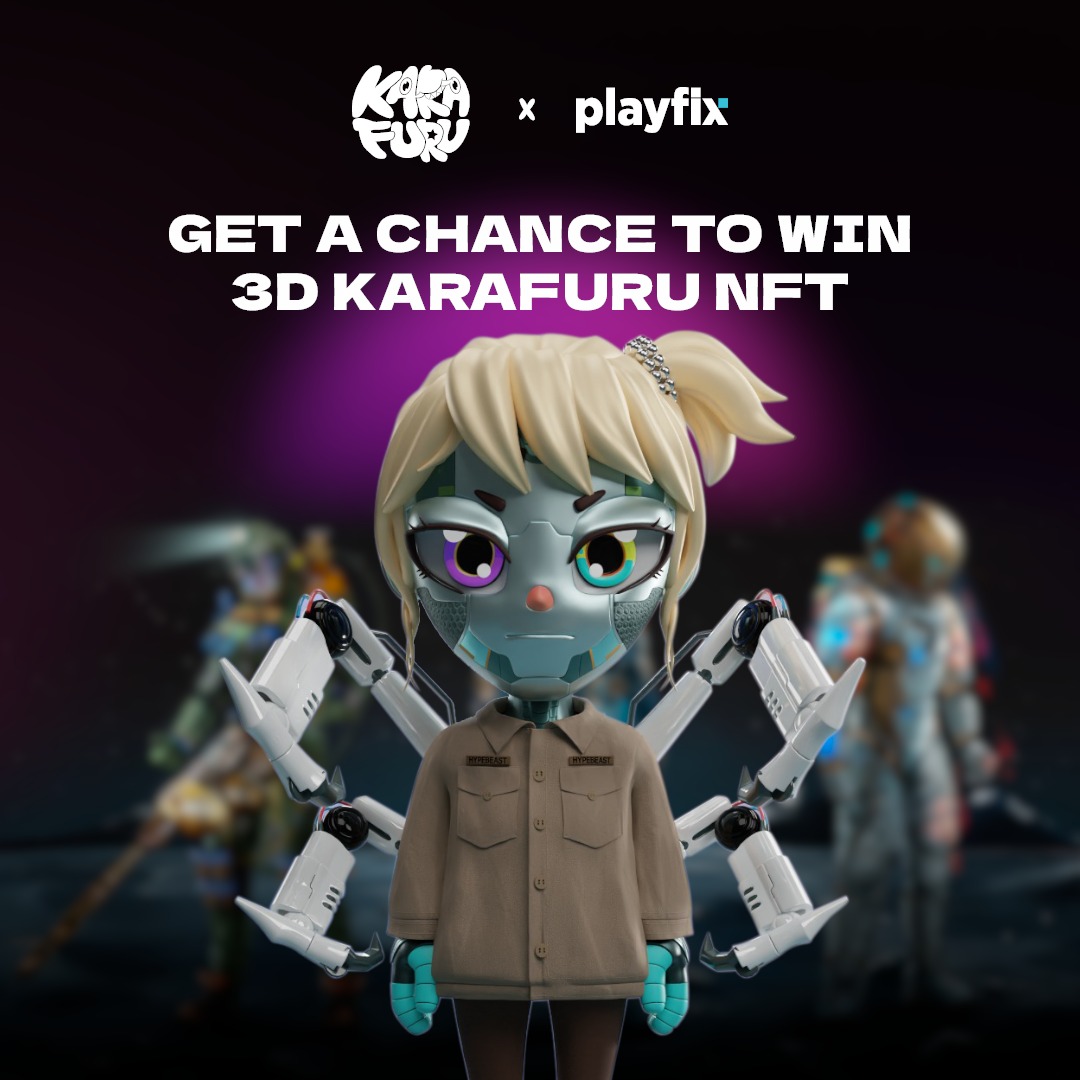Playfix.io | Blockchain gaming demystified on Twitter: "💫 1 3D Karafuru NFT GIVEAWAY 💫 To Enter ...
