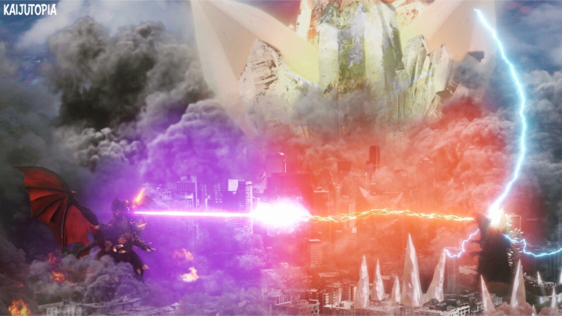 Godzilla Vs Spacegodzilla Wallpaper