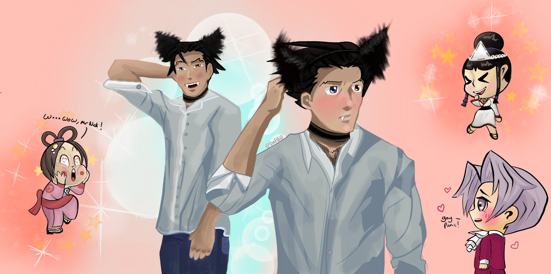 The Artwork of Turnabout Romance - AeronWolf - 逆転裁判 | Gyakuten Saiban ...