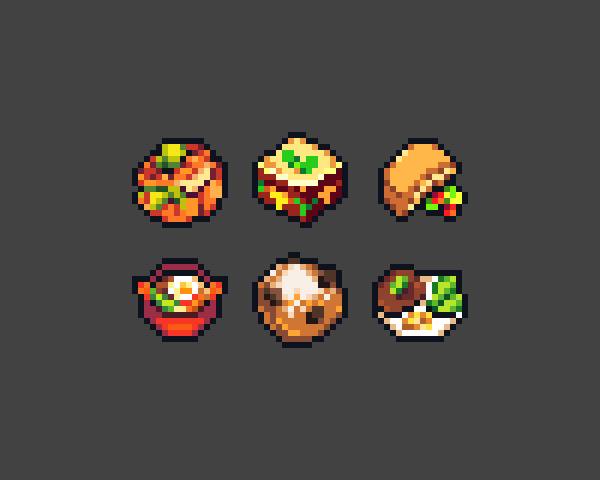 Minecraft Food Pixel Art