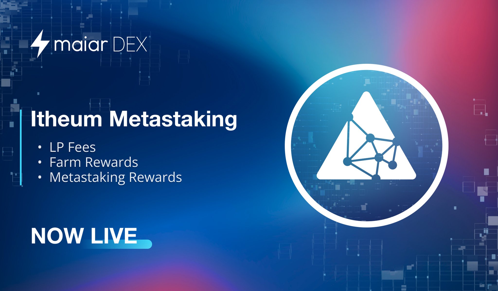 Maiar DEX on Twitter: "LIVE: ITHEUM Metastaking 🔥 Stake your $EGLD / $ITHEUM LP tokens in ...