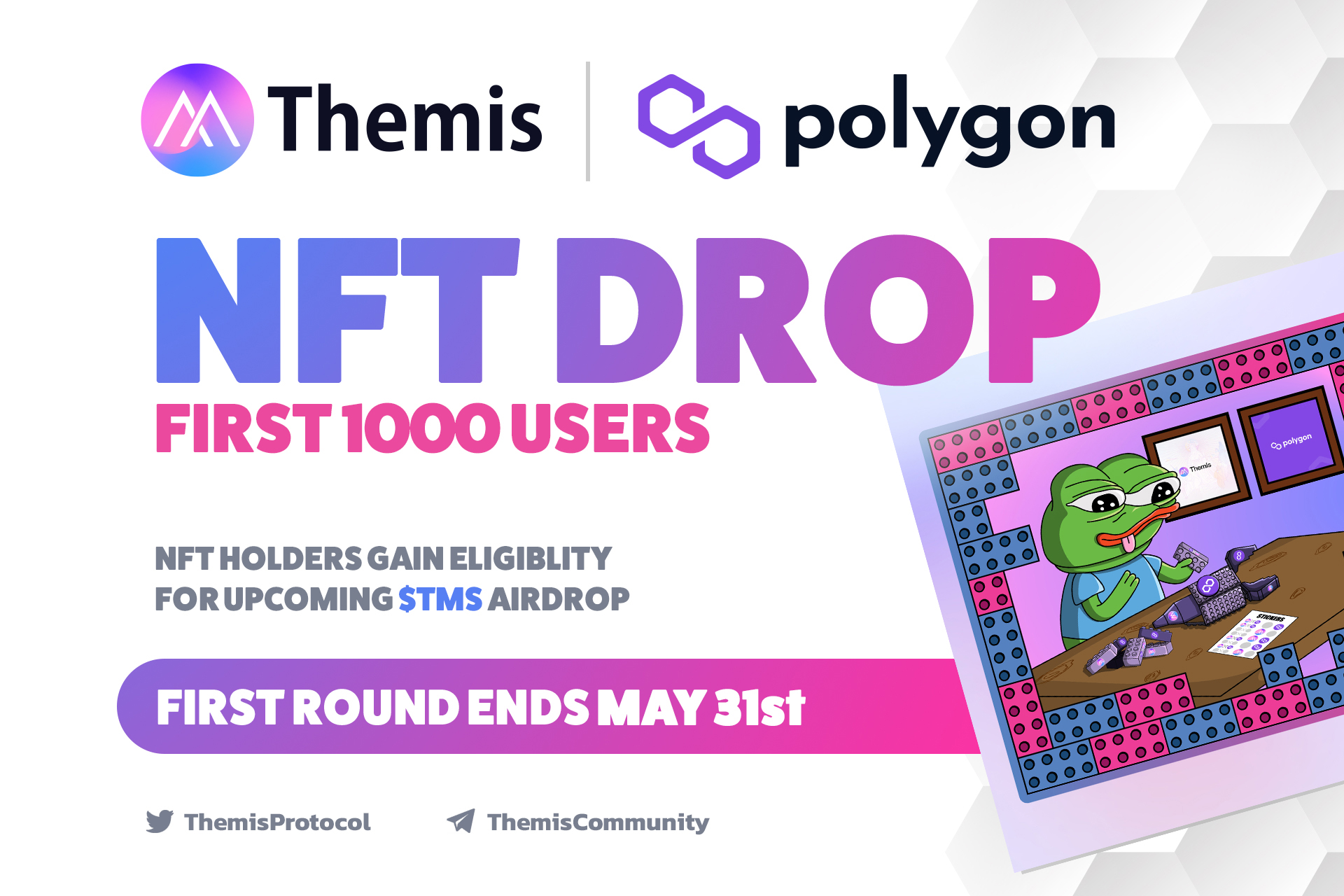 Themis (⚖️,🦄️) on Twitter: "New #giveaway just dropped! First 1,000 Themis users on @0xPolygon ...