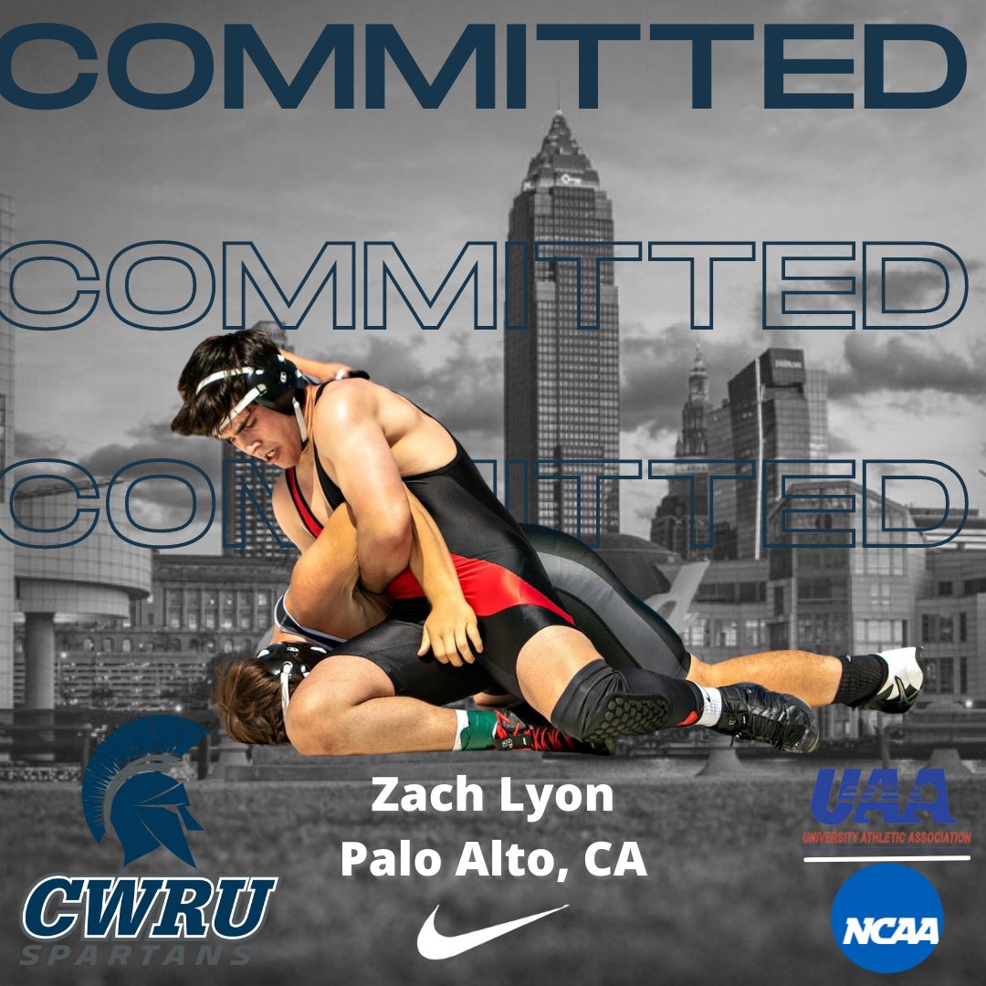 CWRU Spartan Wrestling on Twitter: "Please help us welcome Zach Lyon! 📍Palo Alto, CA 🏫Henry M ...