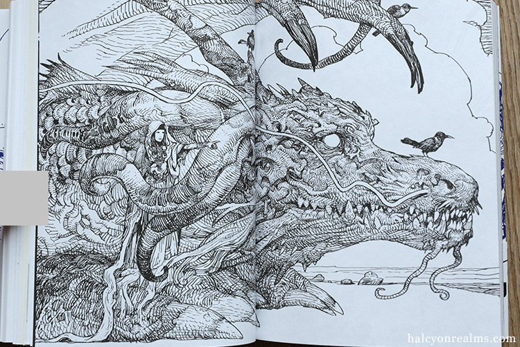 「The cross-hatching style seen in these pieces bear the unmis ...