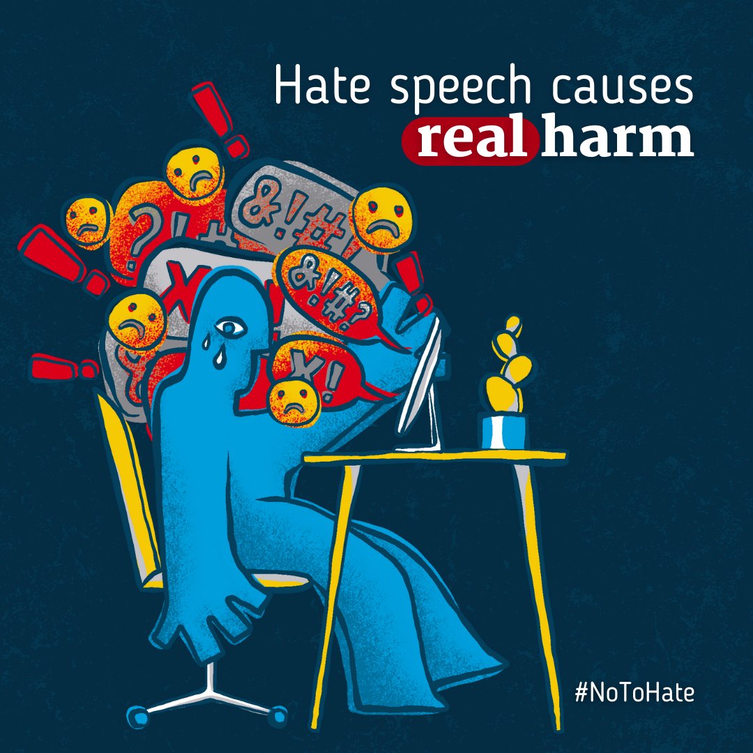 United Nations on Twitter: "Hate speech online can cause harm in real life. Say #NoToHate: 💠 ...