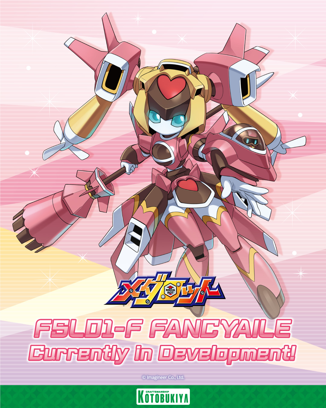 Kotobukiya Official on Twitter: "FSL01-F FANCYAILE from the mobile game #MedarotS will be made ...