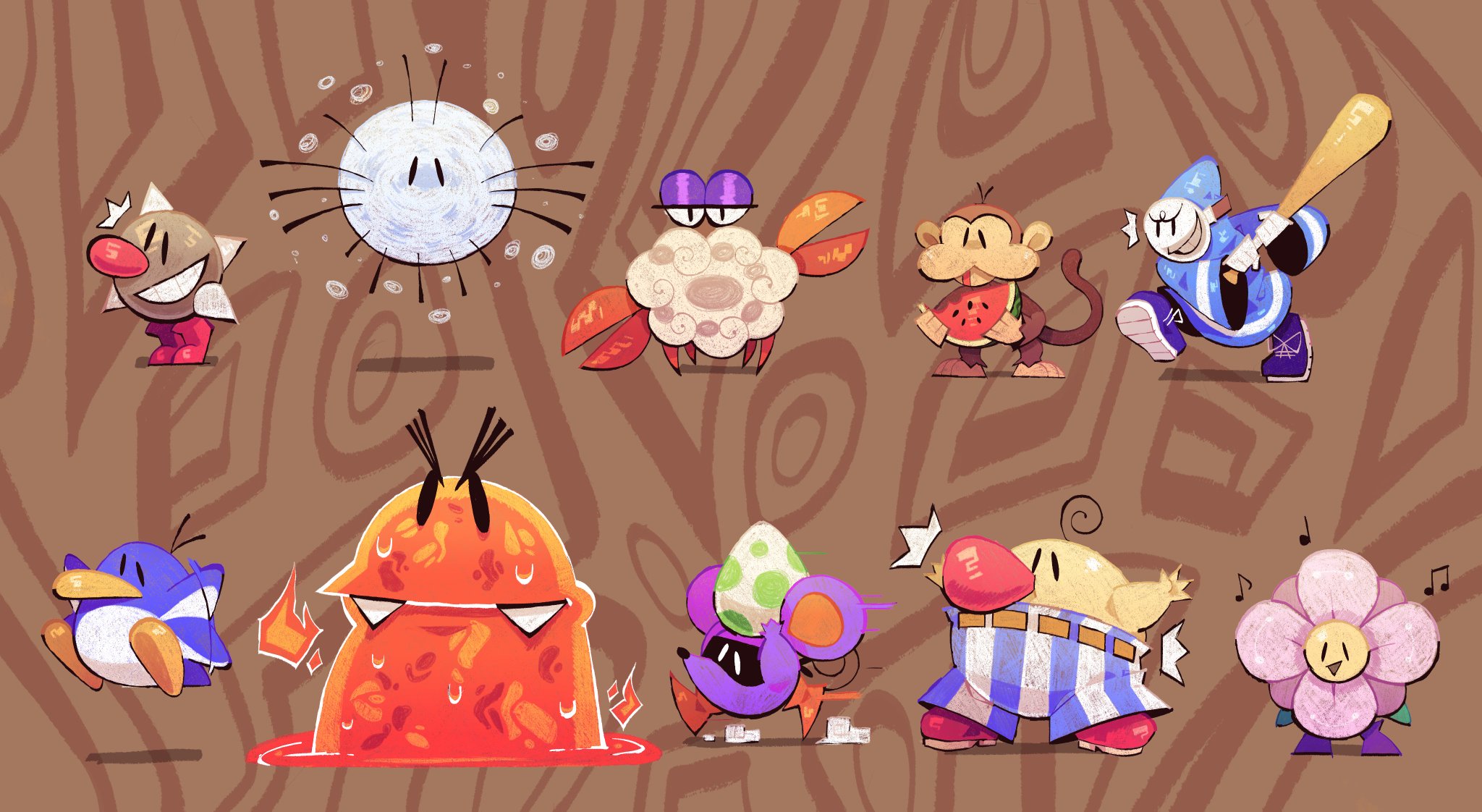 Yoshi Island Enemy Names