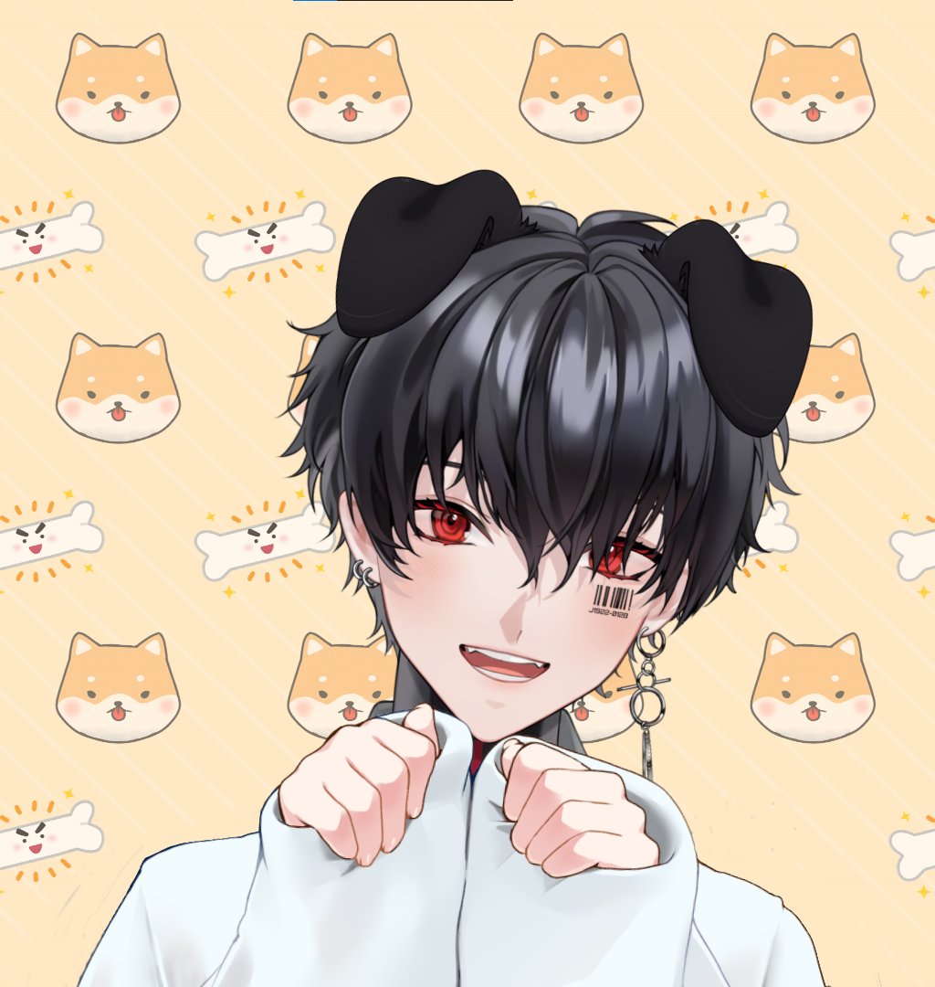 Anime Boy With Dog Ears Drawing