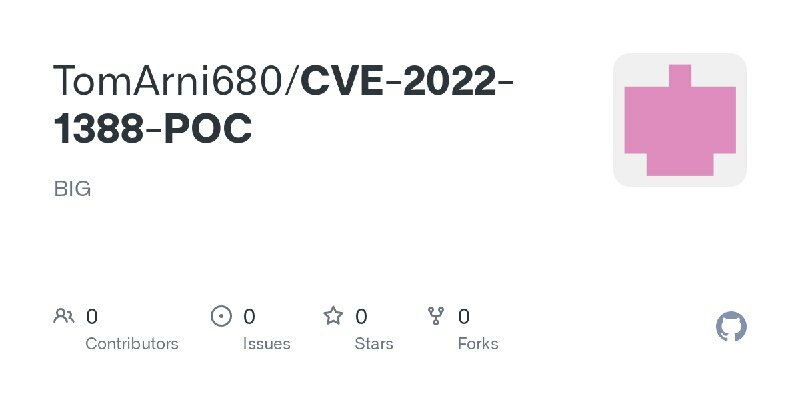 Hackgit On Twitter Hackgit Cve2022 1388testapi A Test Api For Testing The Poc Against Cve