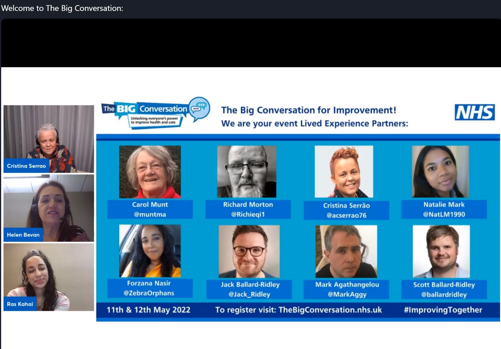 NHS Horizons on Twitter: "A shout out from @HelenBevan for our lived experience partners who ...