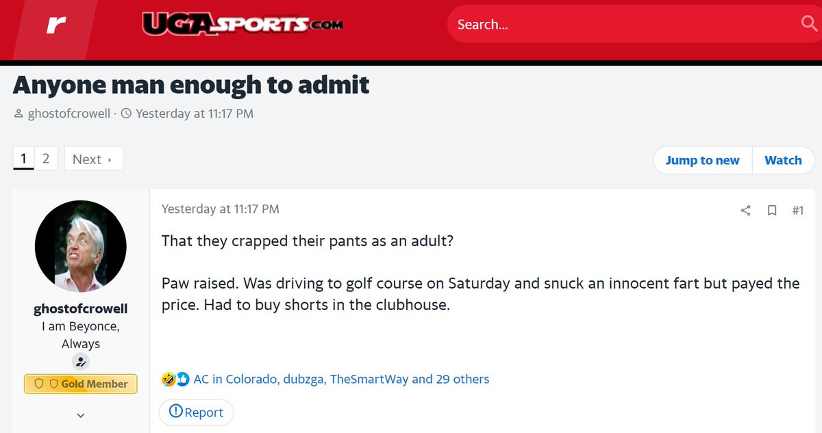 Message Board Geniuses on Twitter: "#Georgia fans are back with more stories about pooping their ...