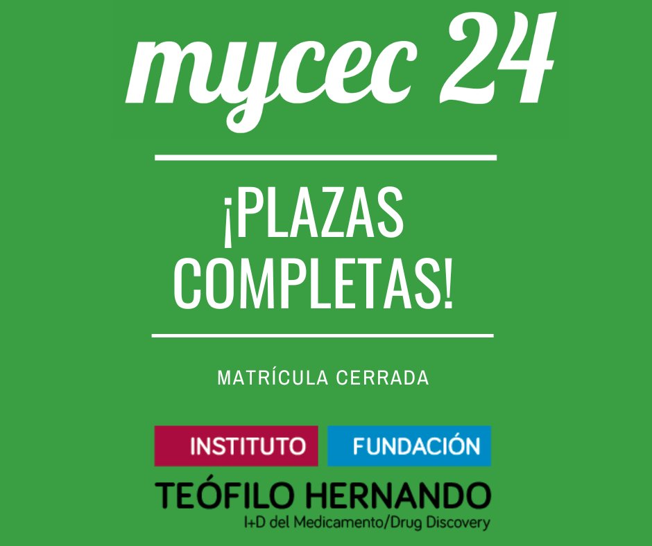 IFTH on Twitter: "#FormaciónIFTH #MYCEC | 📢¡PLAZAS COMPLETAS!📢 Cerramos la matrícula de nuestro ...