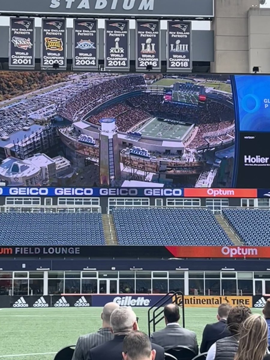 The Patriots had their groundbreaking ceremony for the construction of ...