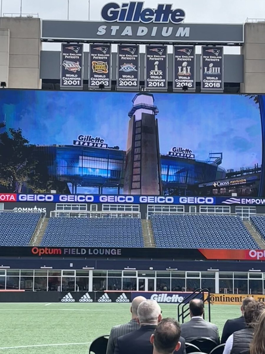 The Patriots had their groundbreaking ceremony for the construction of ...