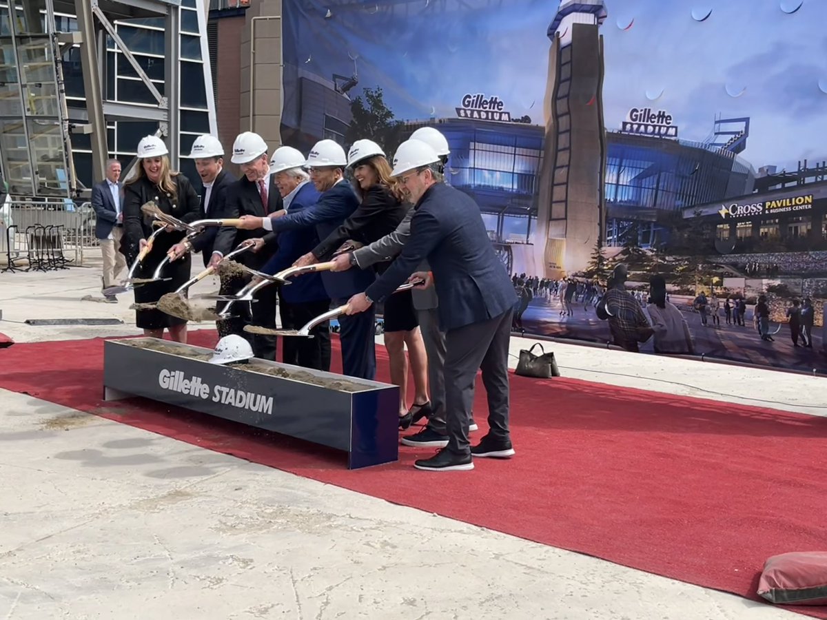 The Patriots had their groundbreaking ceremony for the construction of ...