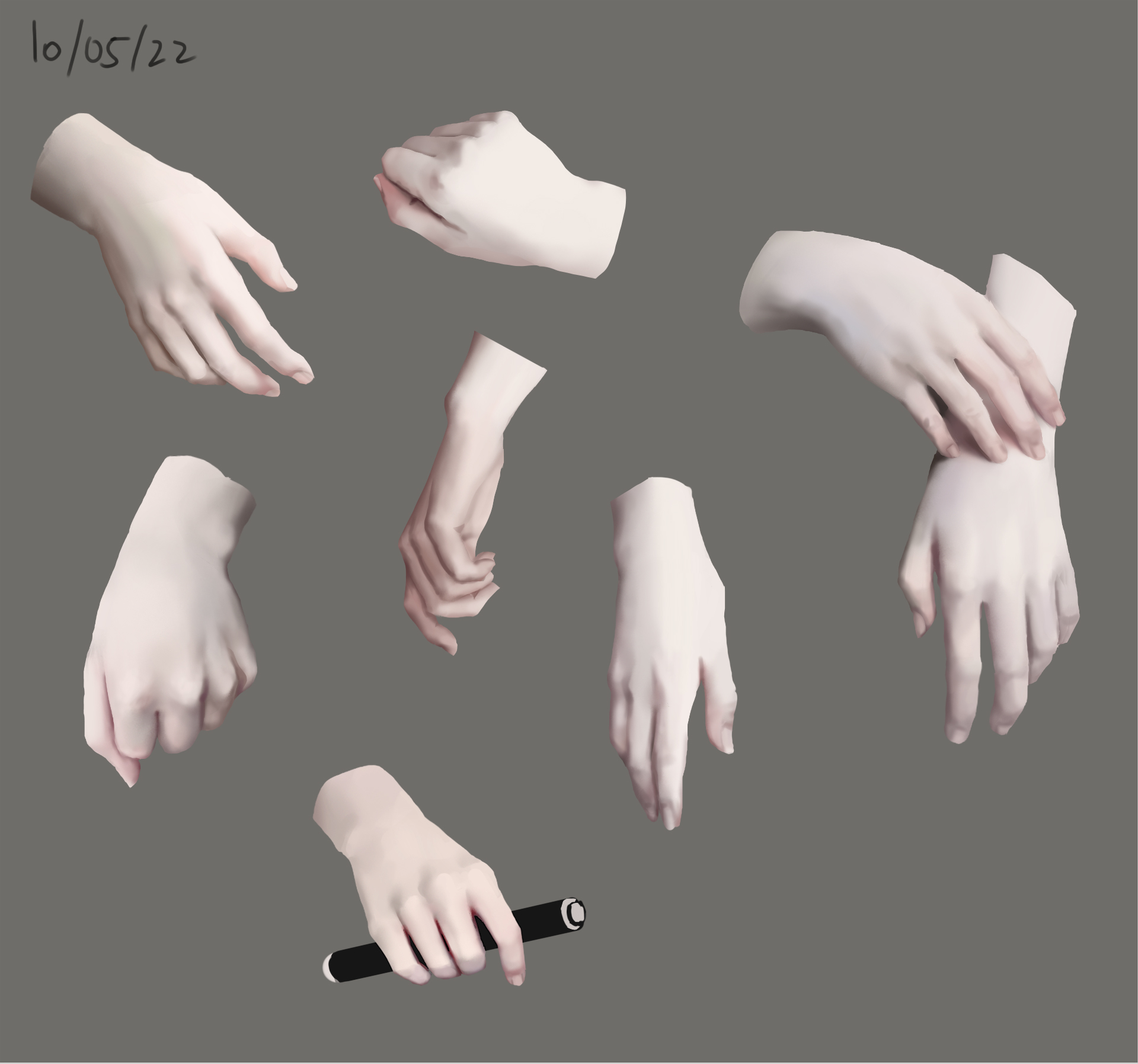 Female Hand Reference For 3d