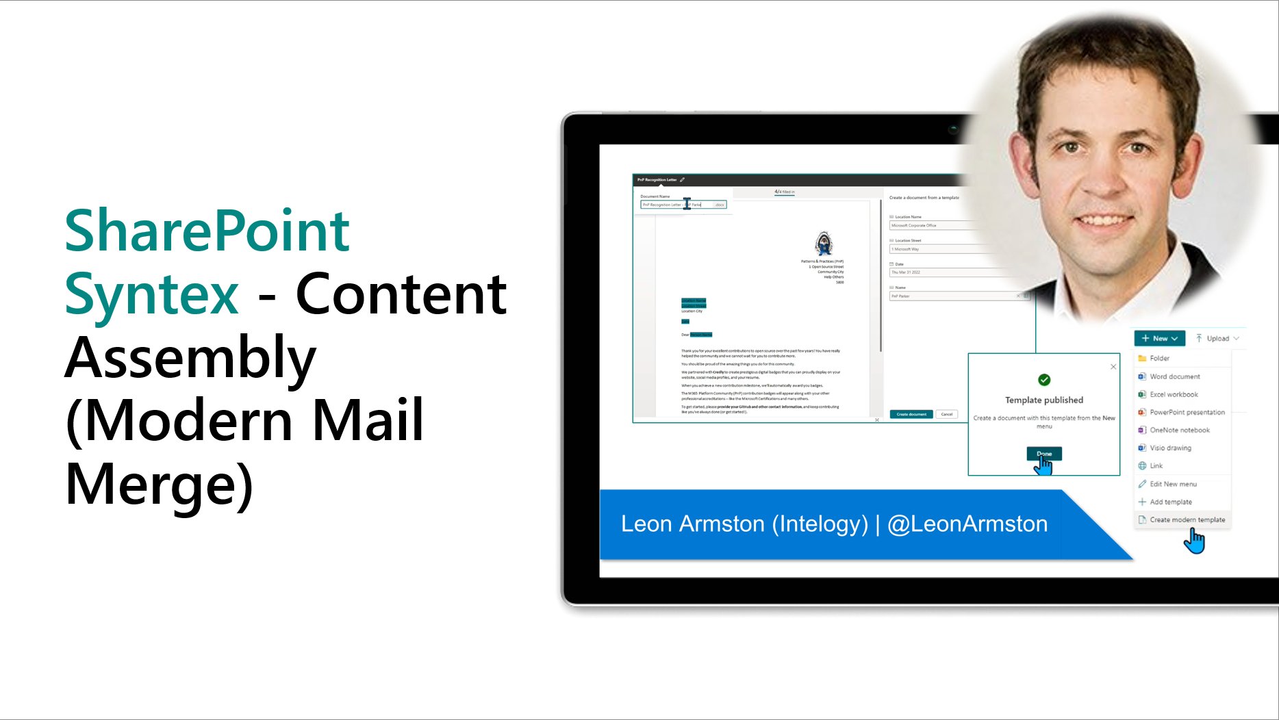 Microsoft 365 Developer on Twitter: "🤩 Great #Microsoft365Dev demo by @LeonArmston on # ...