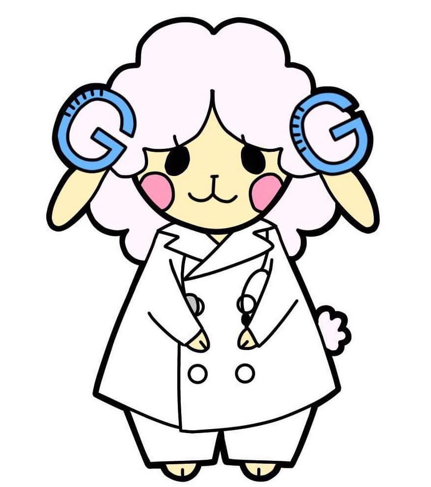 「Merii (a doctor sheep) and Cearisu (a sq」|Mondo Mascotsのイラスト