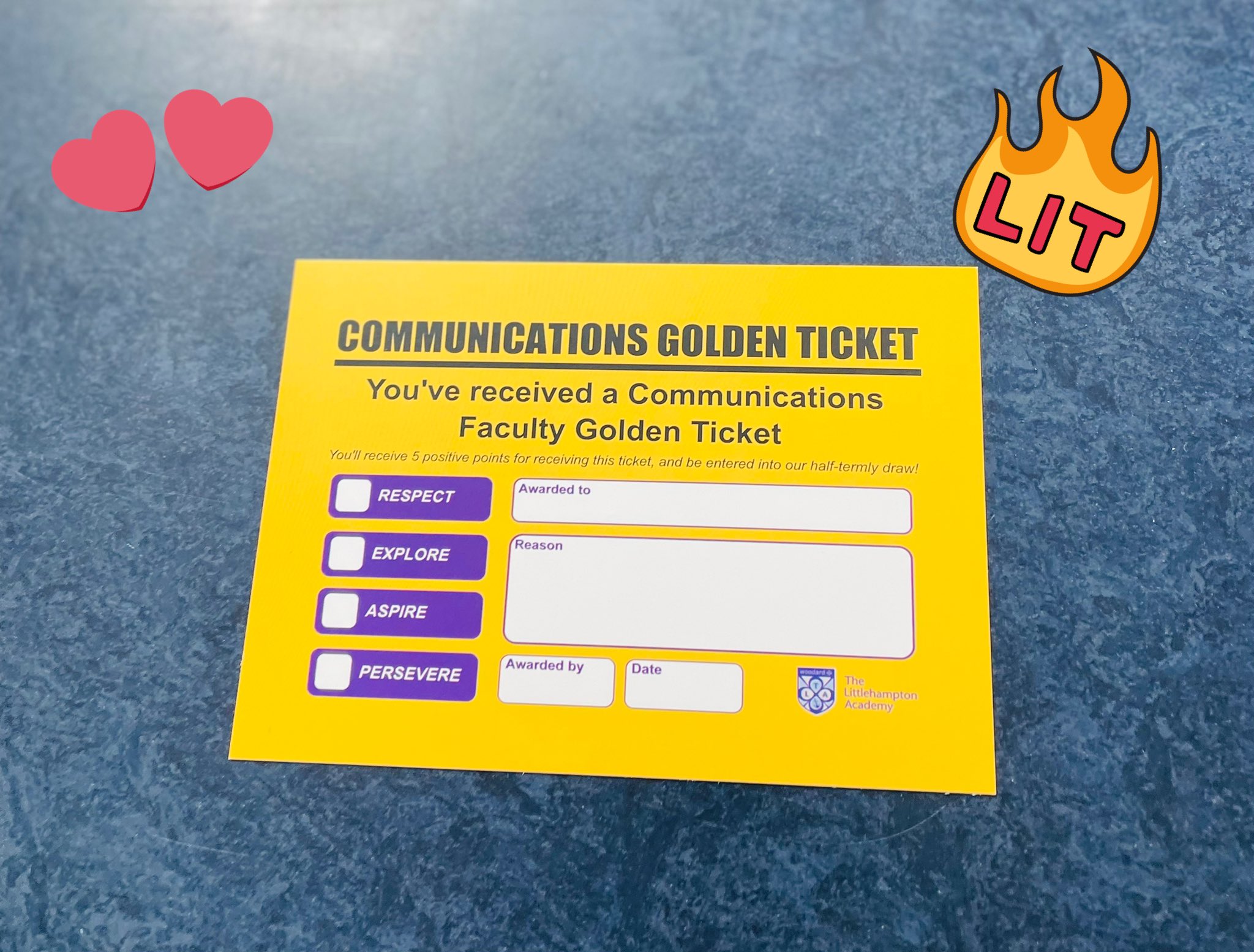 Library on Twitter: "Our new golden ticket reward system for @TLAComms ...