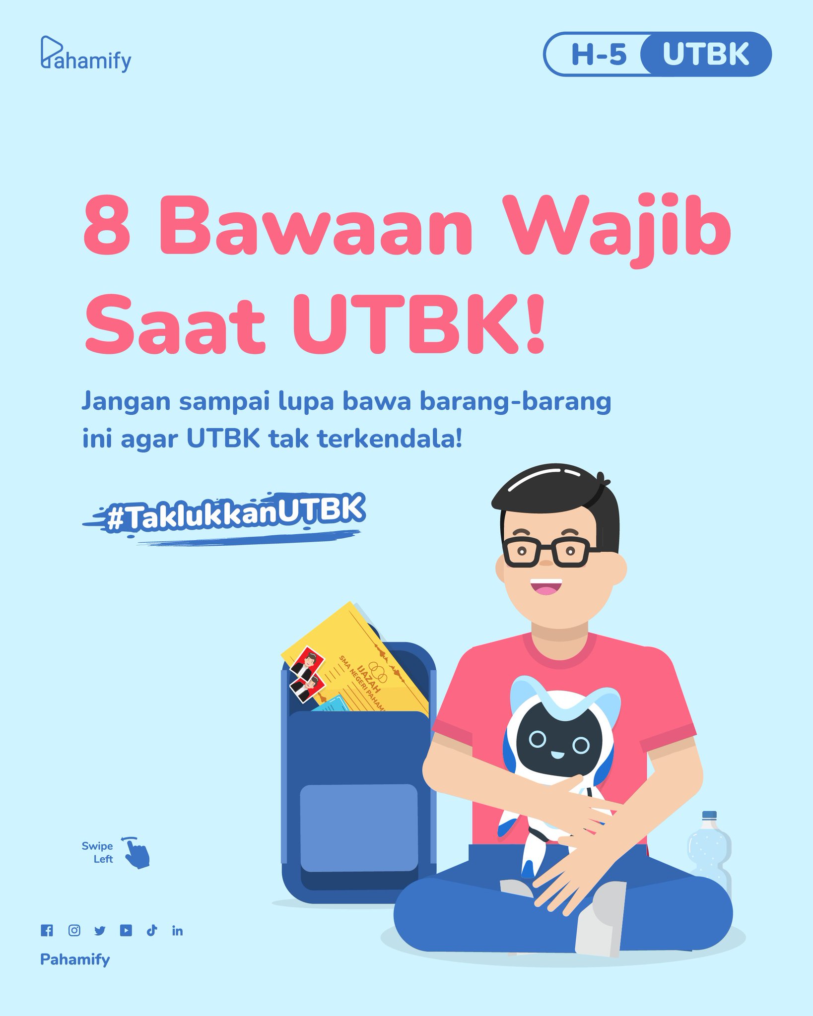 Pahamify siap bantu #TaklukkanUTBK on Twitter: "💣 8 Bawaan Wajib Saat UTBK!💣 Save infornya dan ...