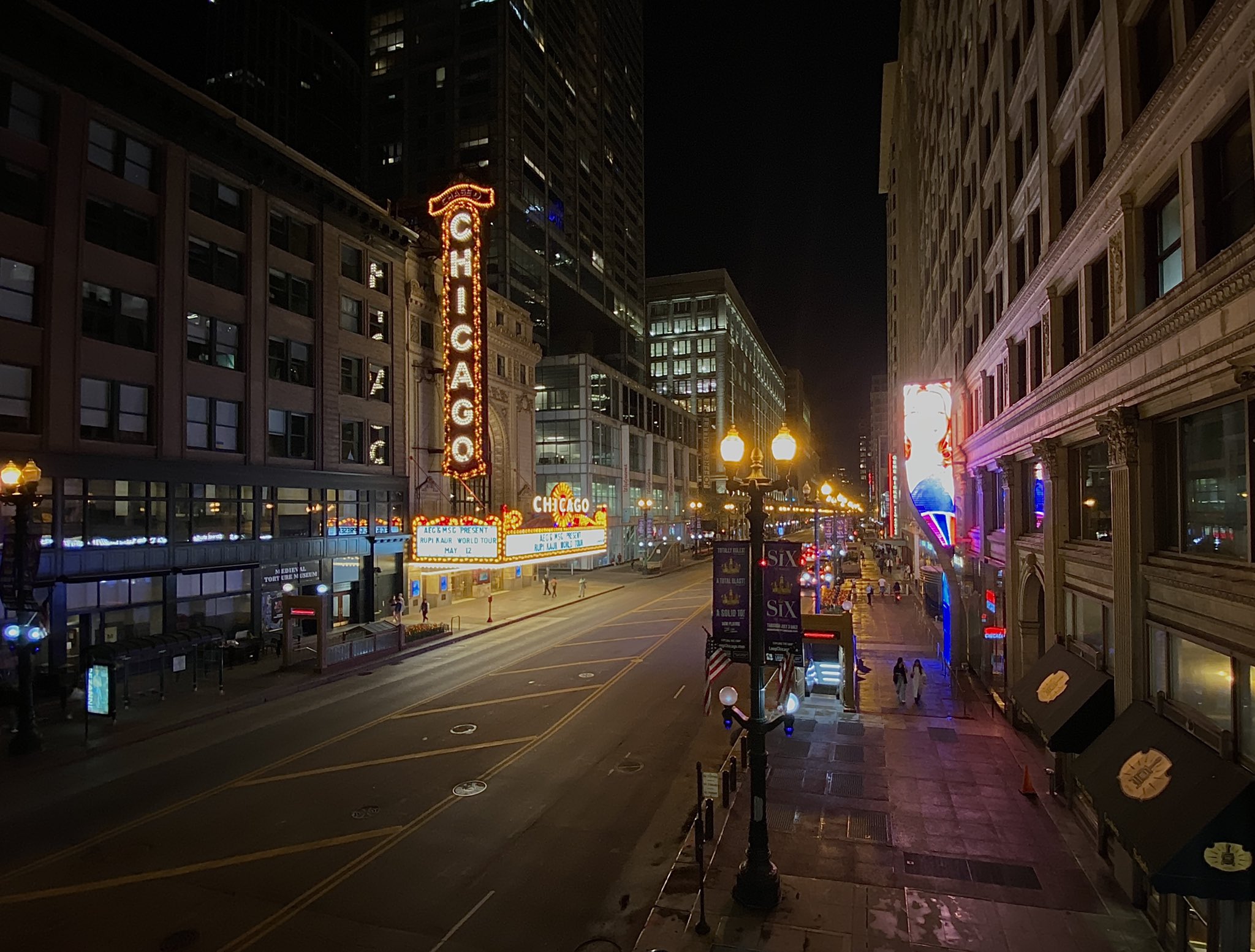 Chicago Streets At Night