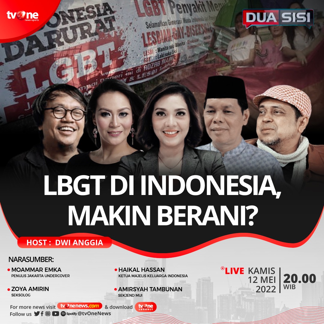tvOneNews on Twitter: "Fenomena LGBT kembali menjadi berbincangan publik, Sejumlah masyarakat ...