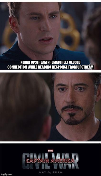Meme Overflow On Twitter Nginx Upstream Prematurely Closed Connection While Reading Response