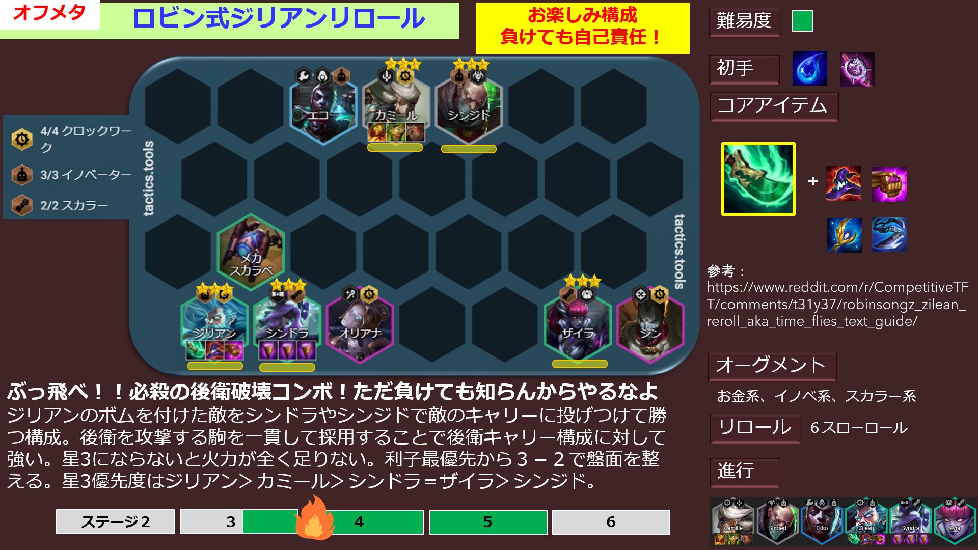 Orgap🍰TFT ⚙set6.5⚡ on Twitter: "ロビン式ジリアンリロール追加 https://t.co/uG8Uy23SfY ...