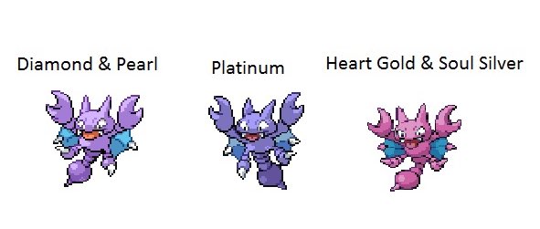 Shiny Pokemon Sprites Platinum