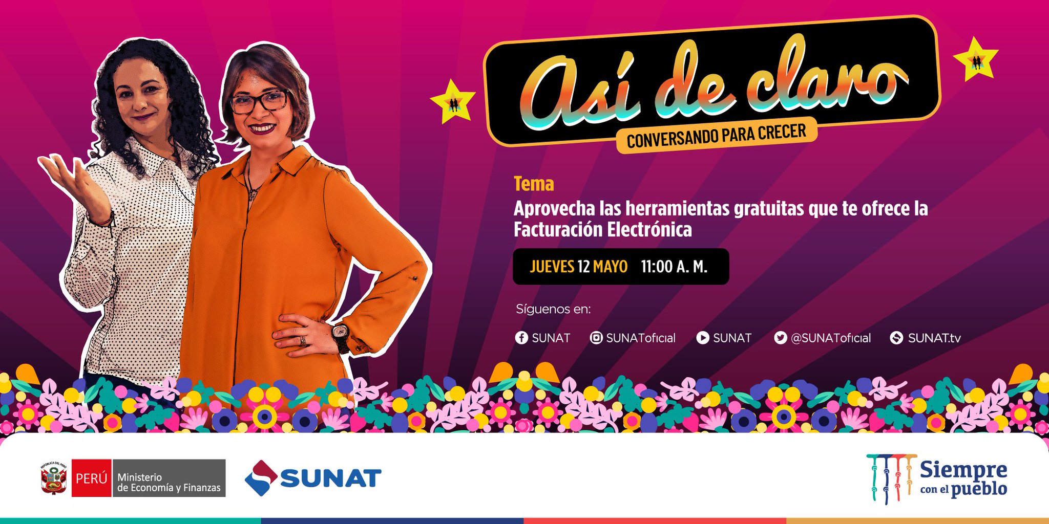 Sunat On Twitter 📢 Ya Estamos En Vivo 🔴 7odlopxikr Con