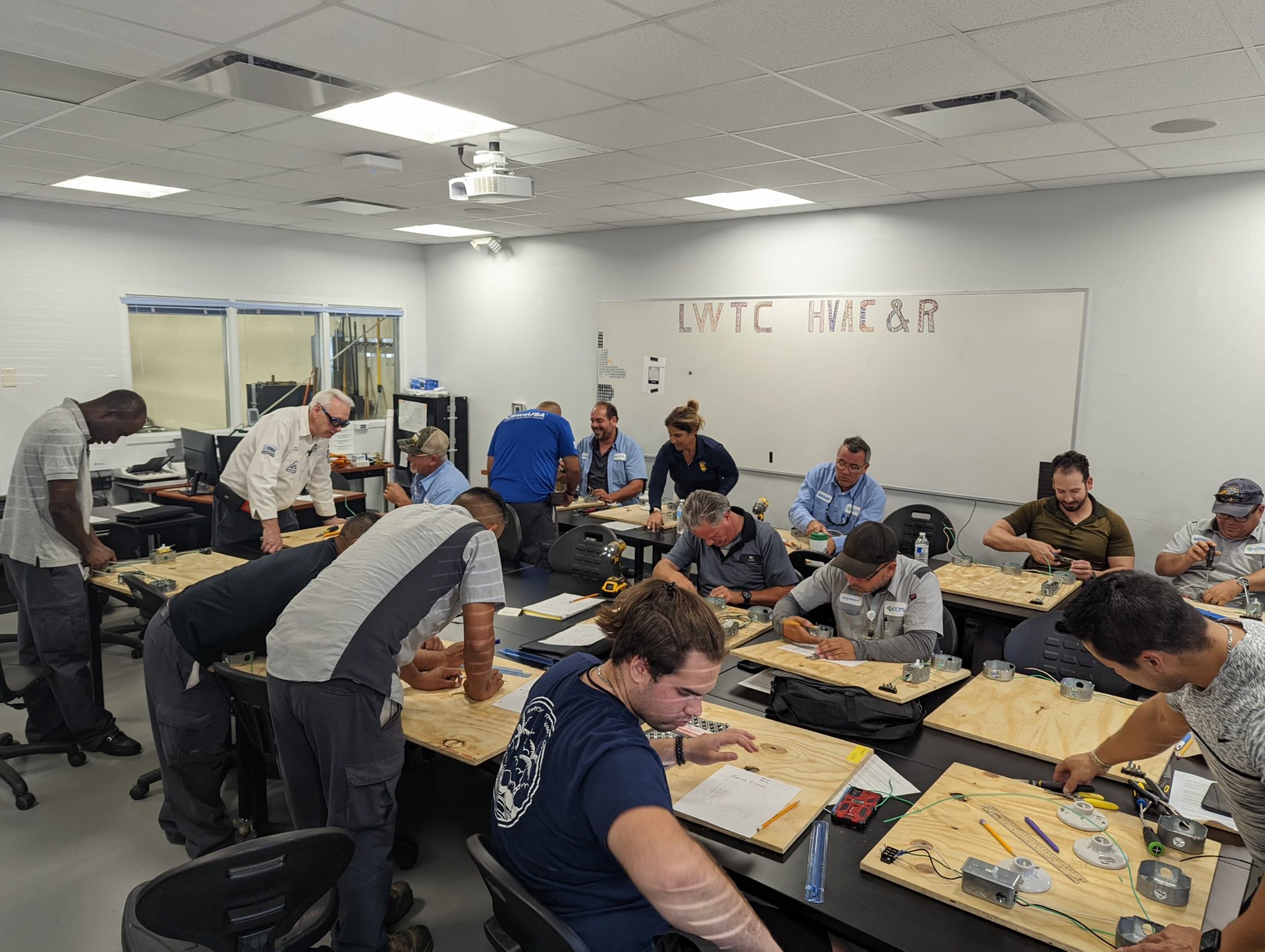 CCPS Adult Education on Twitter: "CCPS maintenance crew learning basic ...