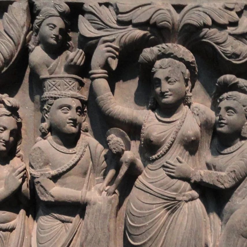 Queen Maya giving birth to Siddhartha 2nd century,Gandhara, Schist ...