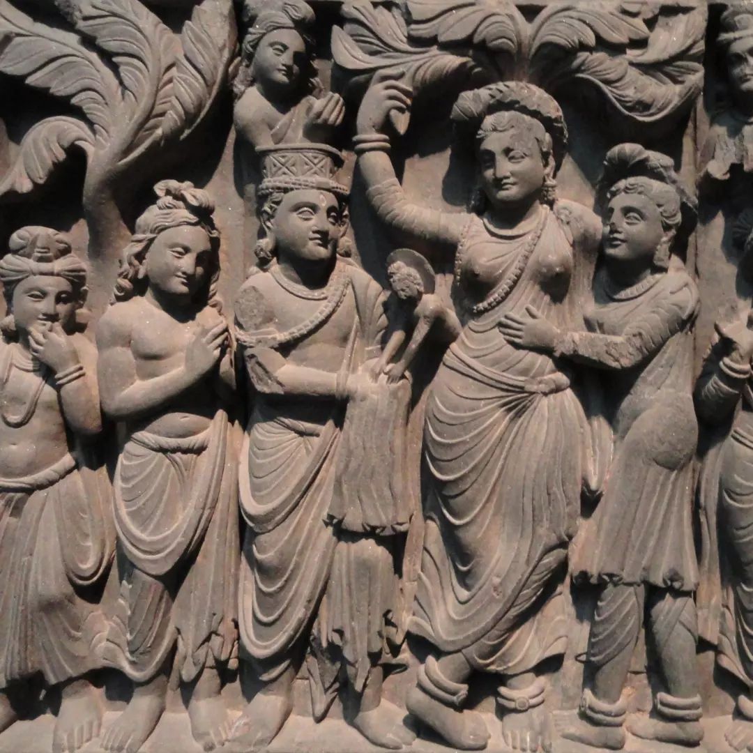 Queen Maya giving birth to Siddhartha 2nd century,Gandhara, Schist ...