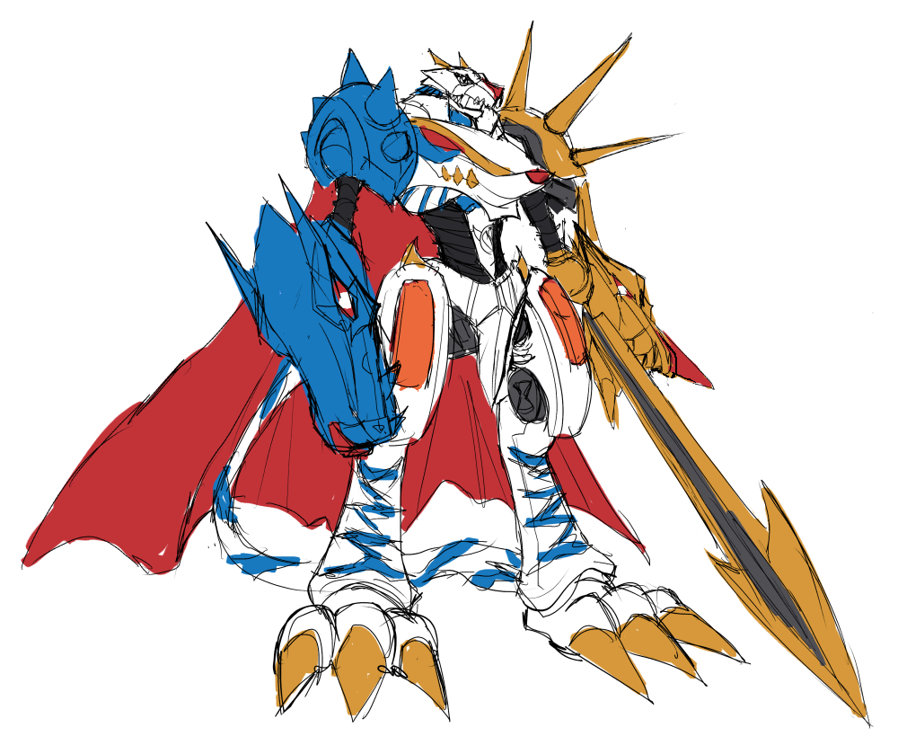 Wargreymon And Metalgarurumon Fusion