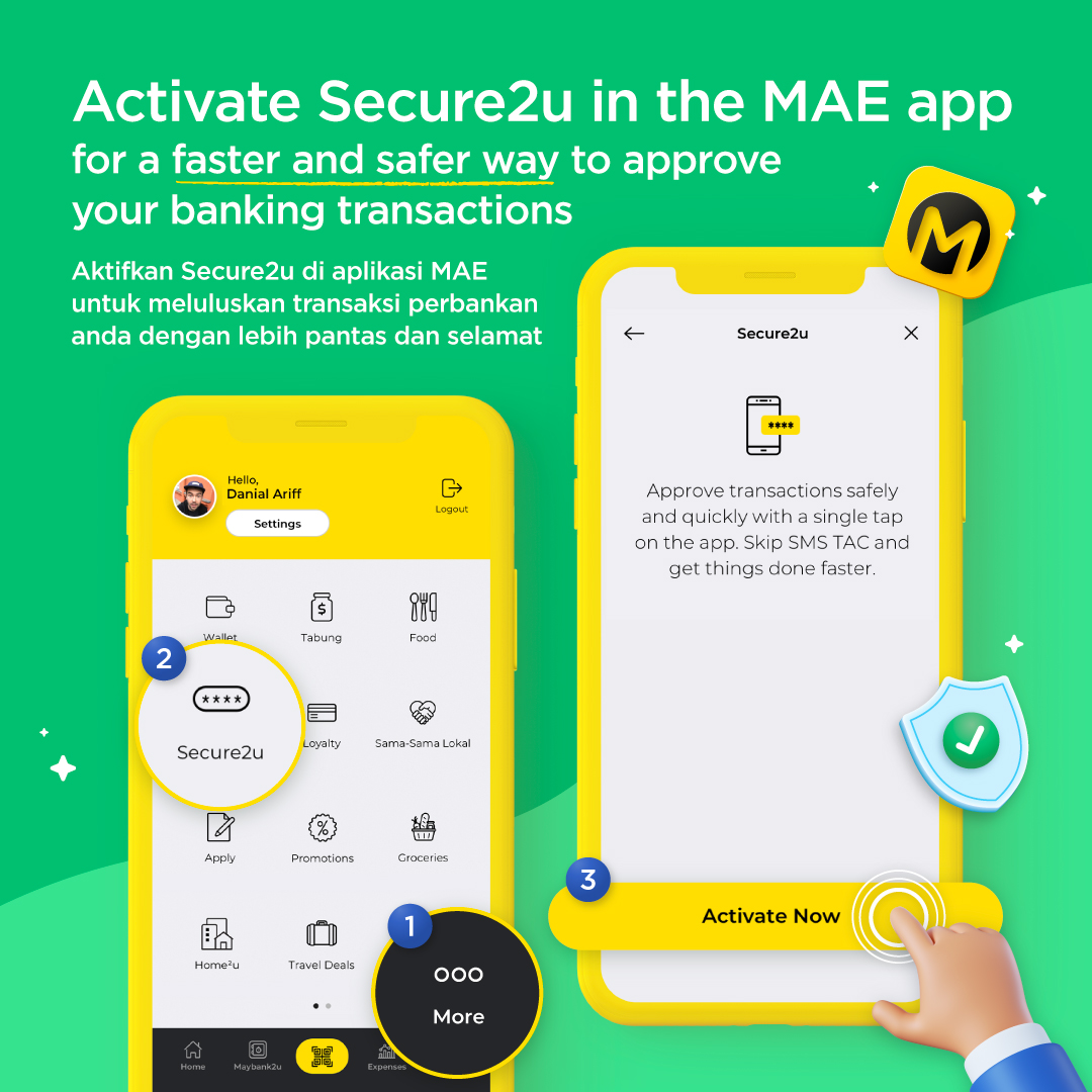 Maybank on Twitter: "Approve your banking transactions faster and safer in the MAE app with ...
