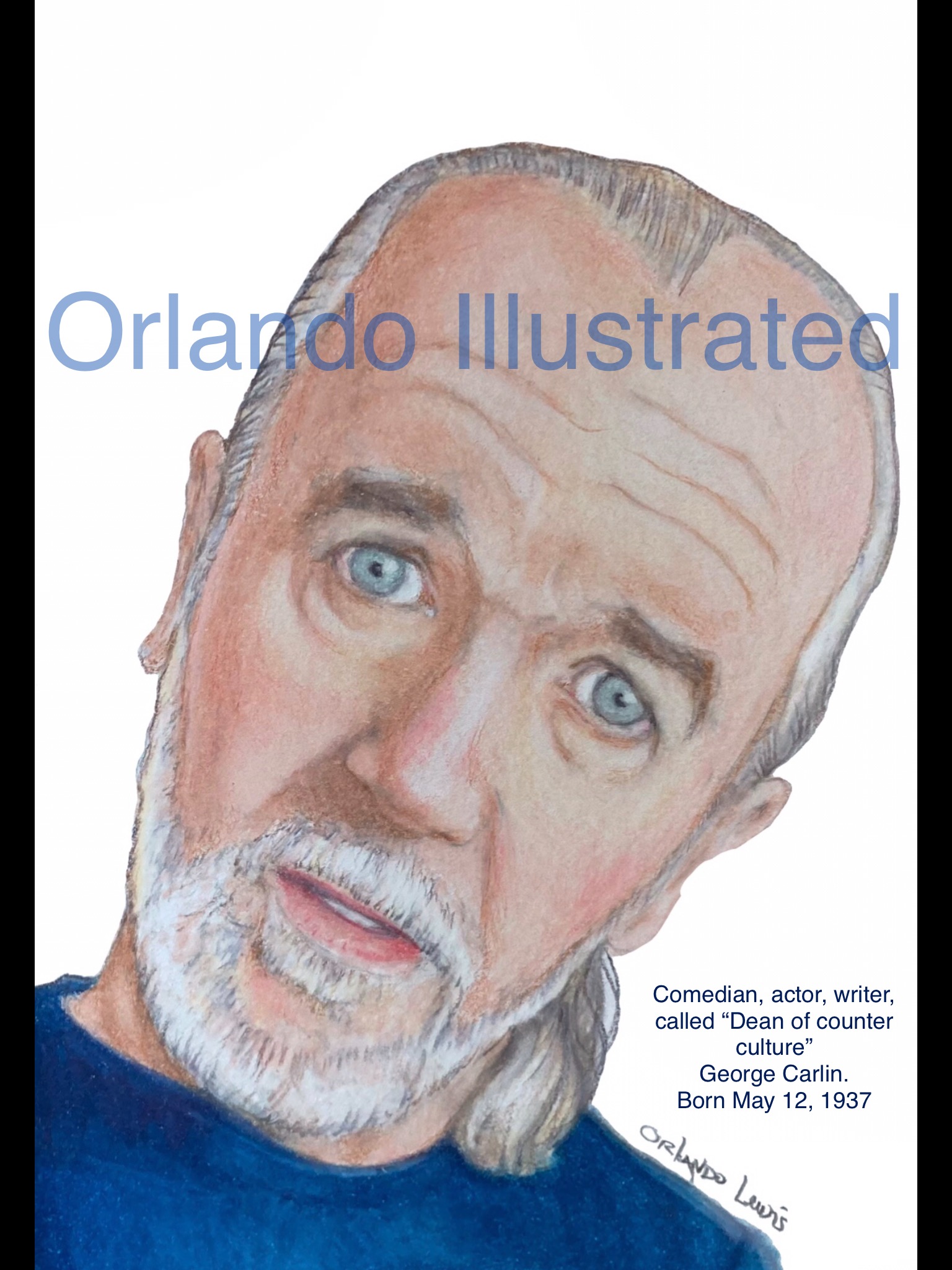George Carlin Drawing