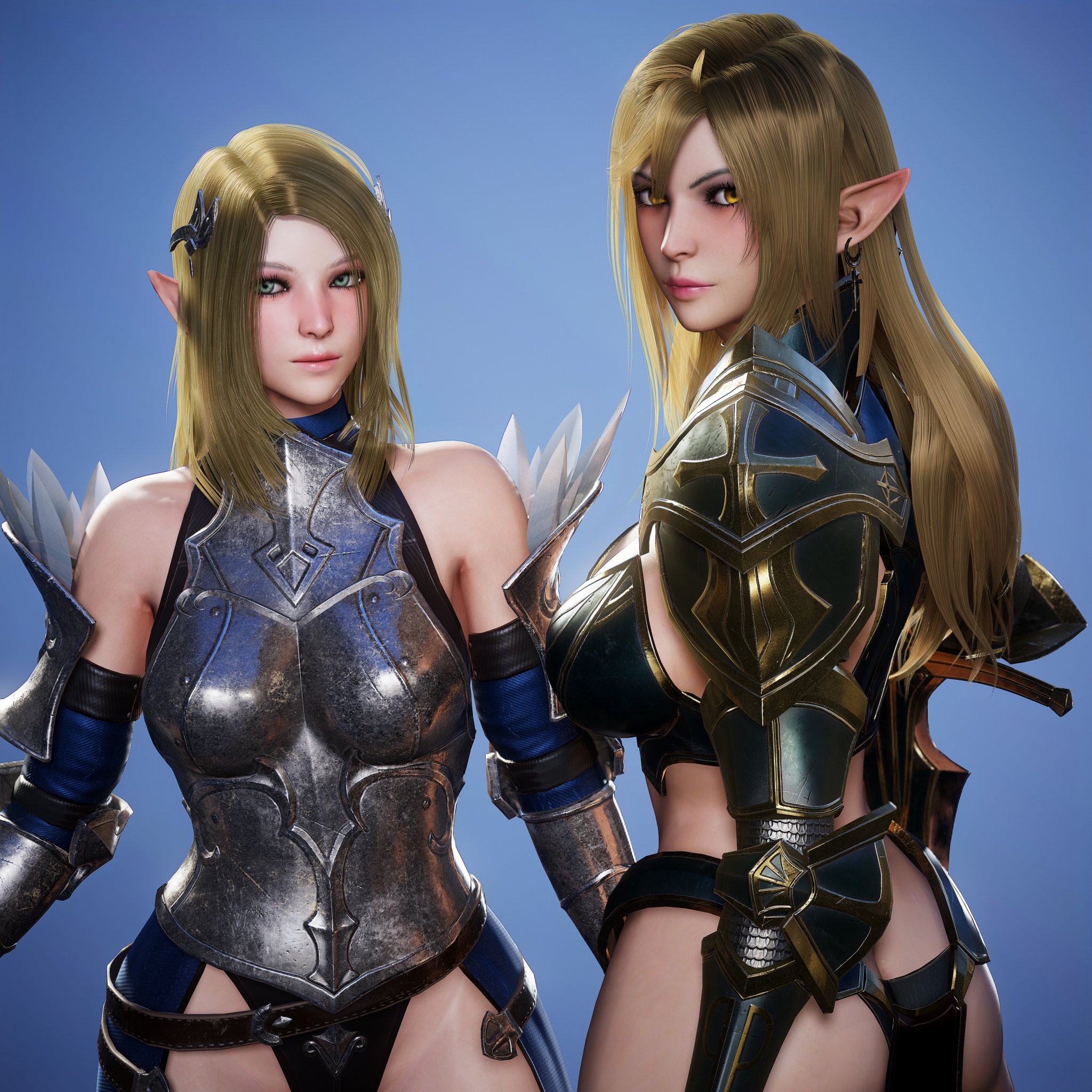 RyanReosCG on Twitter: "Elf Paladin & Elf Swordmaster https://t.co/ekS0dCj3Ei" / Twitter