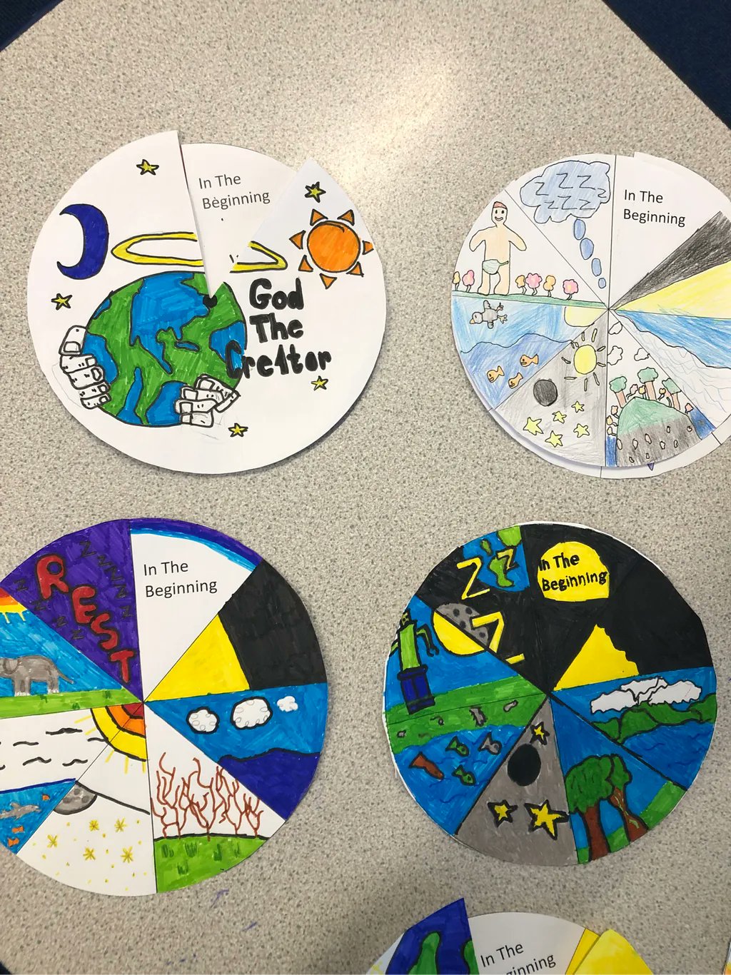 Printable Creation Story Wheel