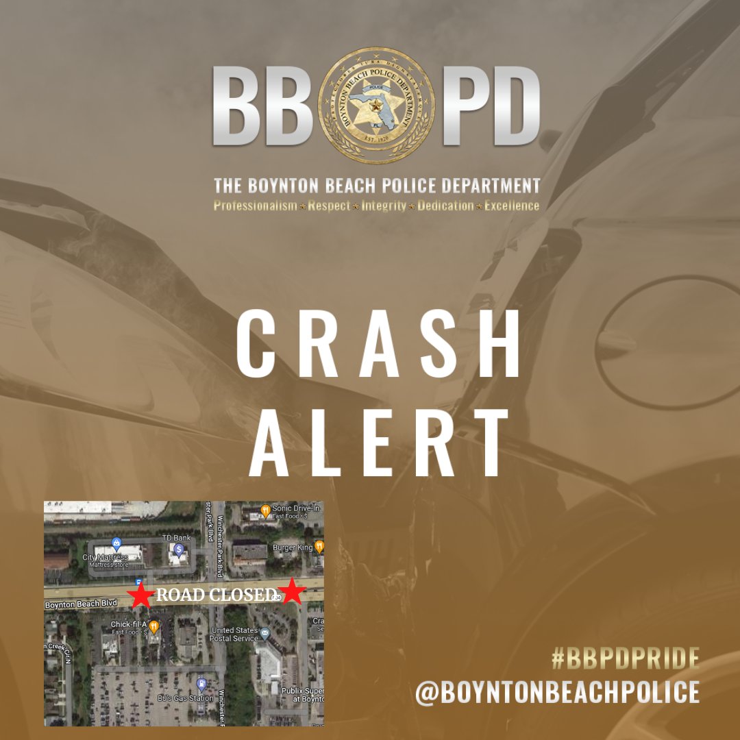 bbpd on Twitter: "We are on scene of a traffic crash involving 3 cars at the intersection of ...