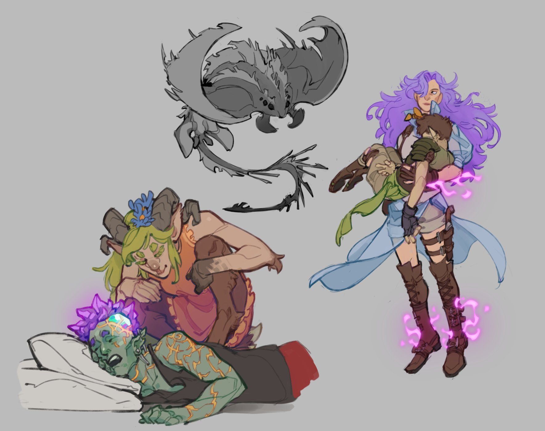 Lyadrielle on Twitter: "#CriticalRoleSpoilers #criticalrolefanart E22-E23 doodles... Oooh boi ...